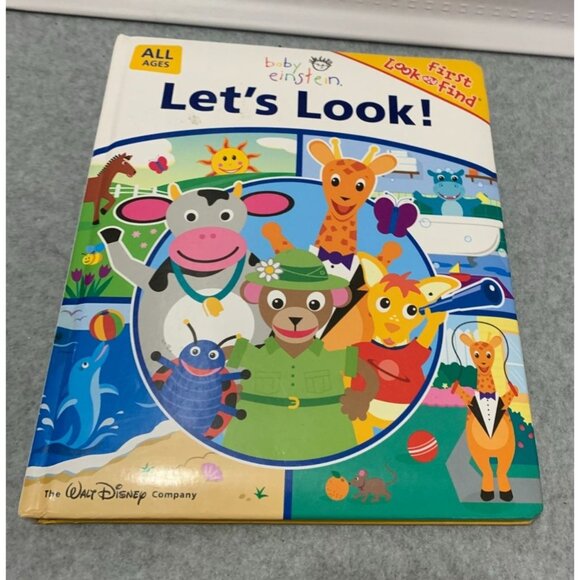 Disney | Toys | Baby Einstein Lets Look Hard Cover Book First Look And ...